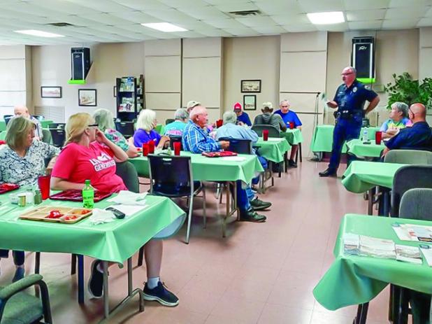 Chief Birbeck talks fraud with seniors | Olney Enterprise