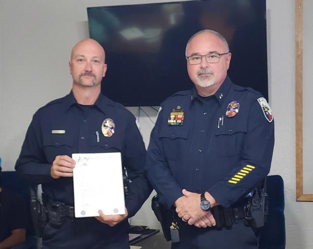 OPD officers honored in house fire rescue | Olney Enterprise